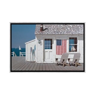 iCanvas "Dockside Flag" by Zhen-Huan Lu Framed - Bed Bath & Beyond - 37708609